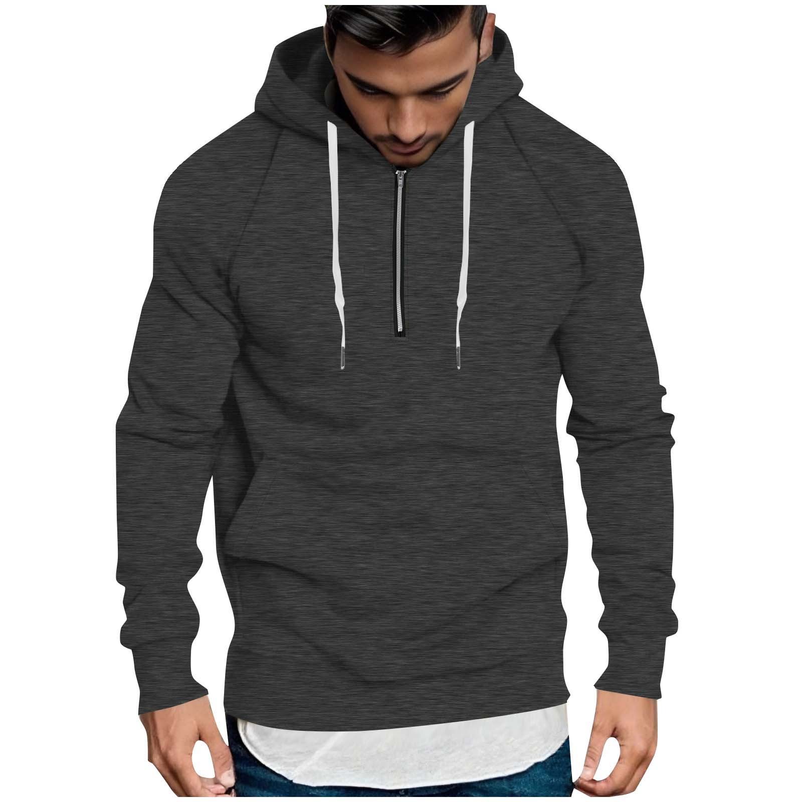 Chiccall Men's Hoodies with Pocket Fall Winter Casual Sweatshirts Long ...
