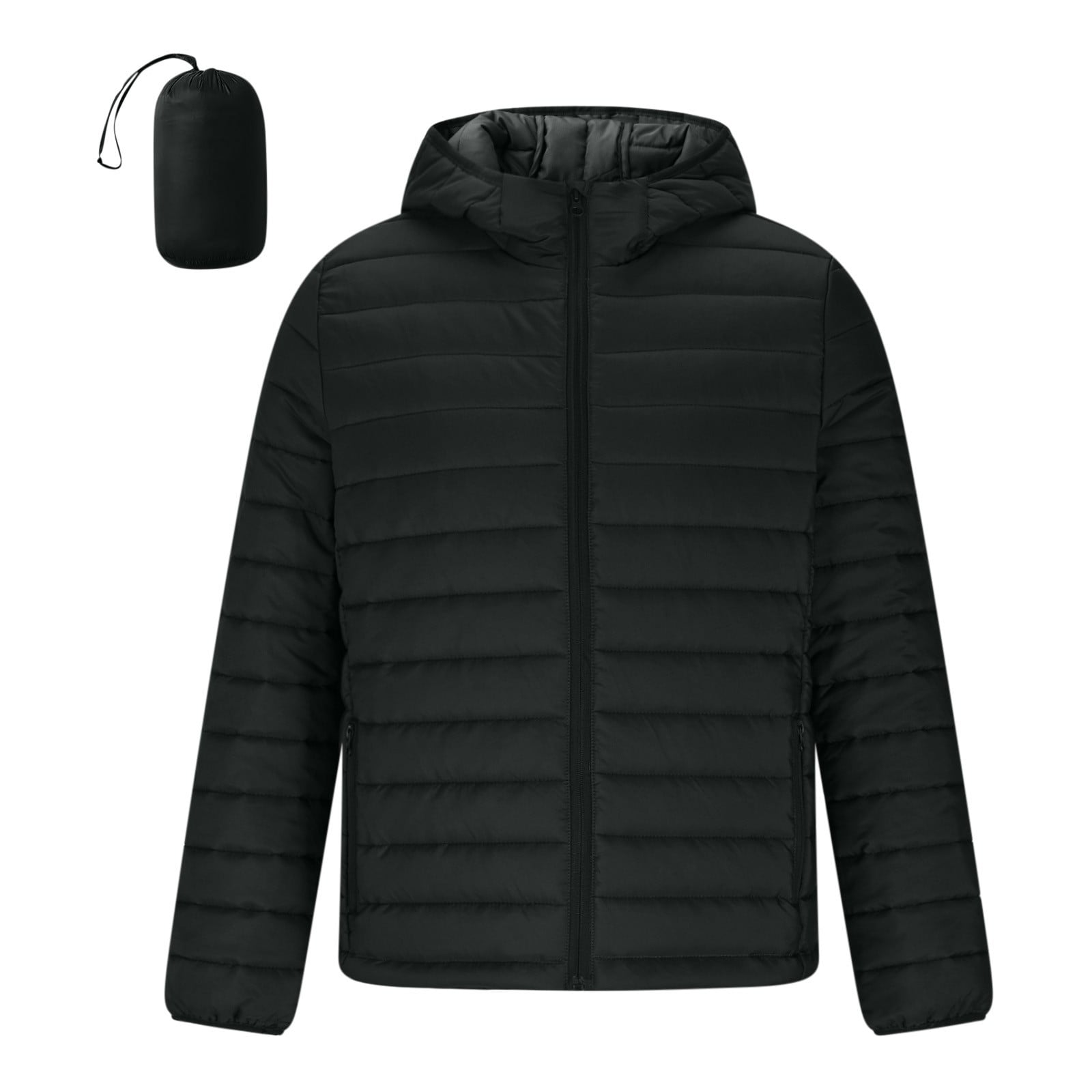 Chiccall Men's Lightweight Packable Hooded Puffer Jacket Insulated ...