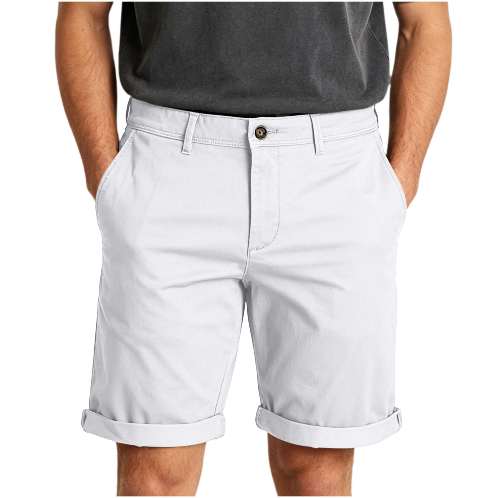 Chiccall Mens Casual Work Shorts Classic Summer Outdoor Comfy Hiking ...