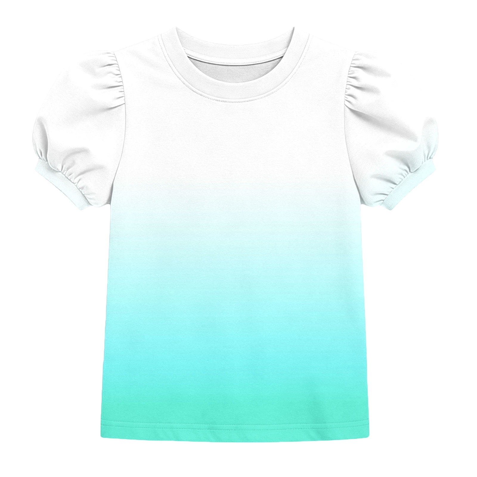 Chiccall Summer Big Girls T Shirts Trendy Puff Short Sleeve White ...
