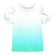 Chiccall Summer Big Girls T Shirts Trendy Puff Short Sleeve White ...
