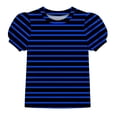 Chiccall Summer Big Girls T Shirts Trendy Puff Striped Short Sleeve ...