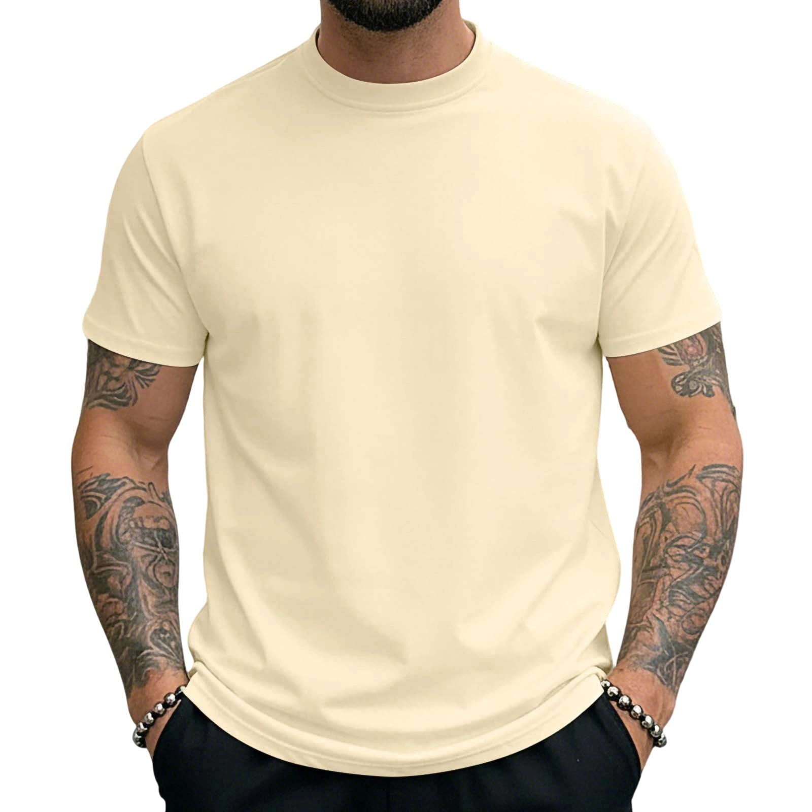 Chiccall T Shirts for Men Summer Quick Dry Performance Casual Slim ...