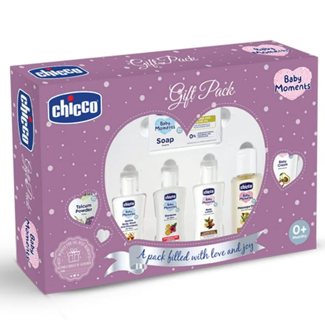 Chicco Baby Moments Caring Set Purple, Gift Set for Babies, 0m ...