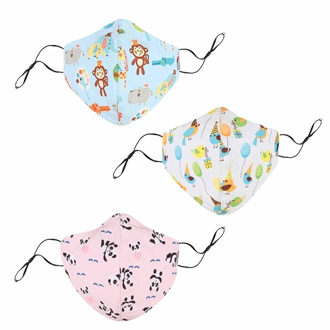 Chicco ComfyPro Face Mask, Soft & Breathable, Design- Panda, Jungle ...