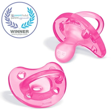 MAM Original Matte Pacifier 6-16 Months, Girl, 2 Pack with Self ...