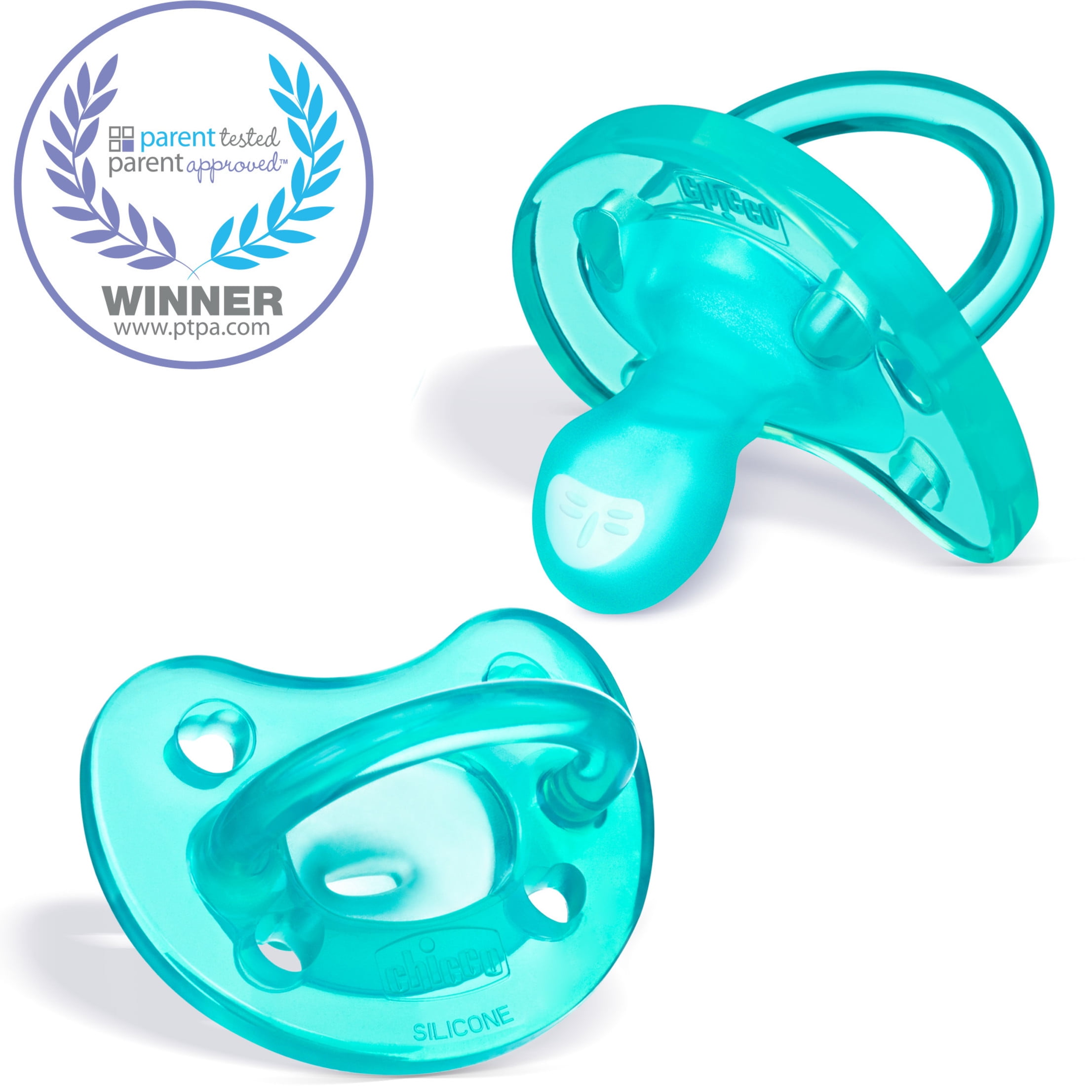 Chicco PhysioForma® Orthodontic One-Piece Silicone Pacifier, 2-Pack, 6 ...