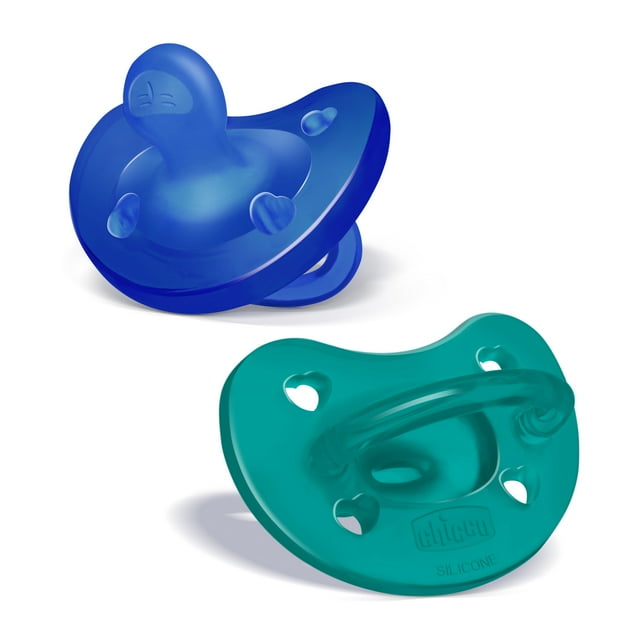 Chicco PhysioForma Orthodontic Silicone Pacifier Blue/Green 16-24m 2pk ...