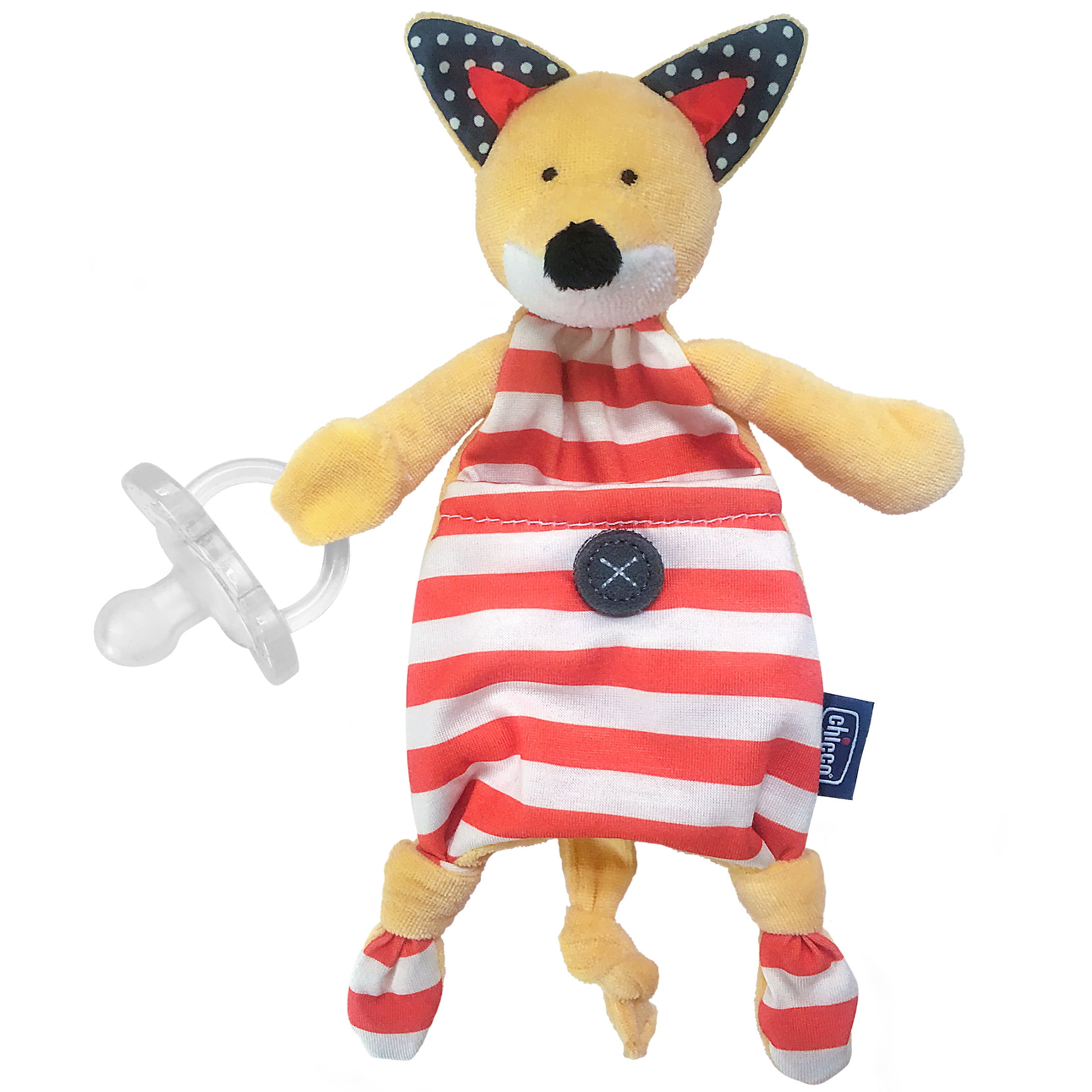Chicco Pocket Buddies Soft Pacifier Lovey, Fox, New - Walmart.com