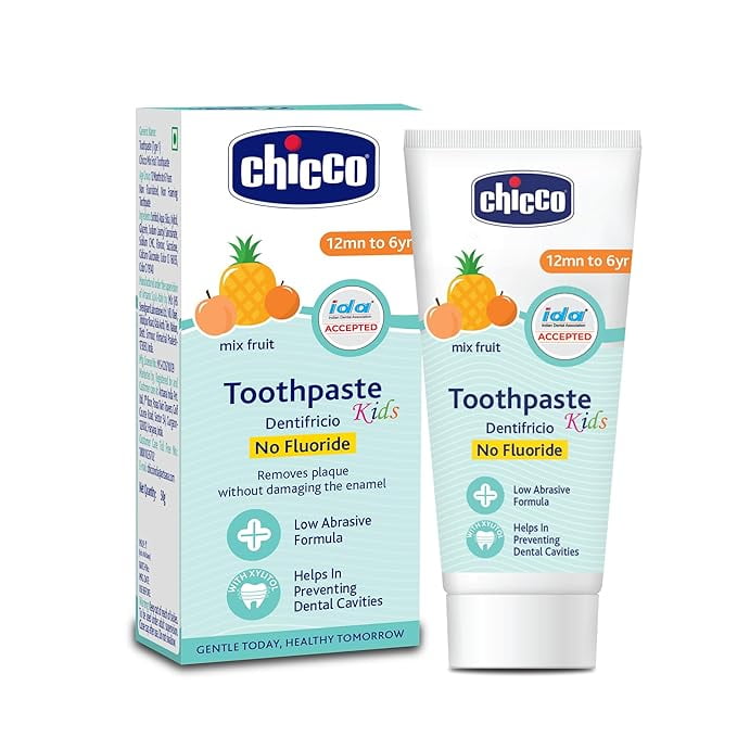 Chicco Toothpaste, Mixed Fruit Flavour for 1Y to 6Y Baby-50g - Walmart.com