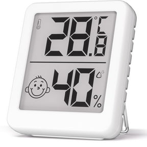 SECRUI TH1 Portable Indoor Thermometer Hygrometer, 2PCS Digital Room ...