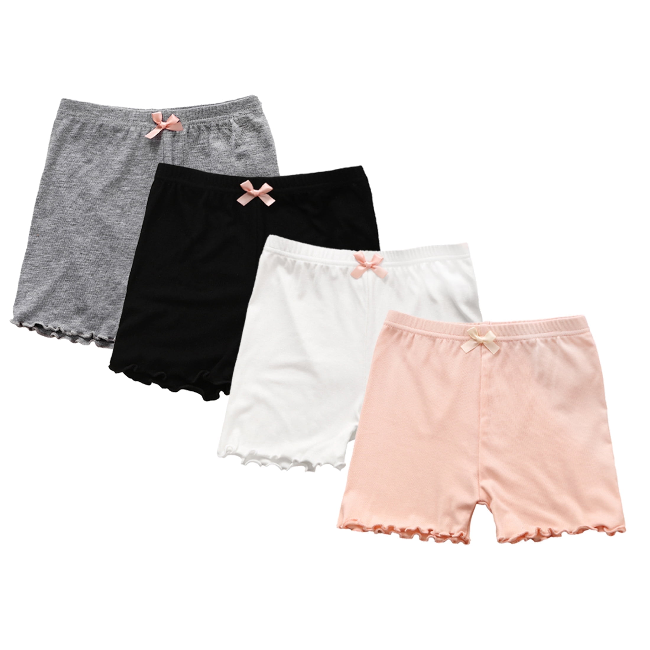 Chicduo Girls' Safety Pants Children's Slip Proof Solid Color Bow ...