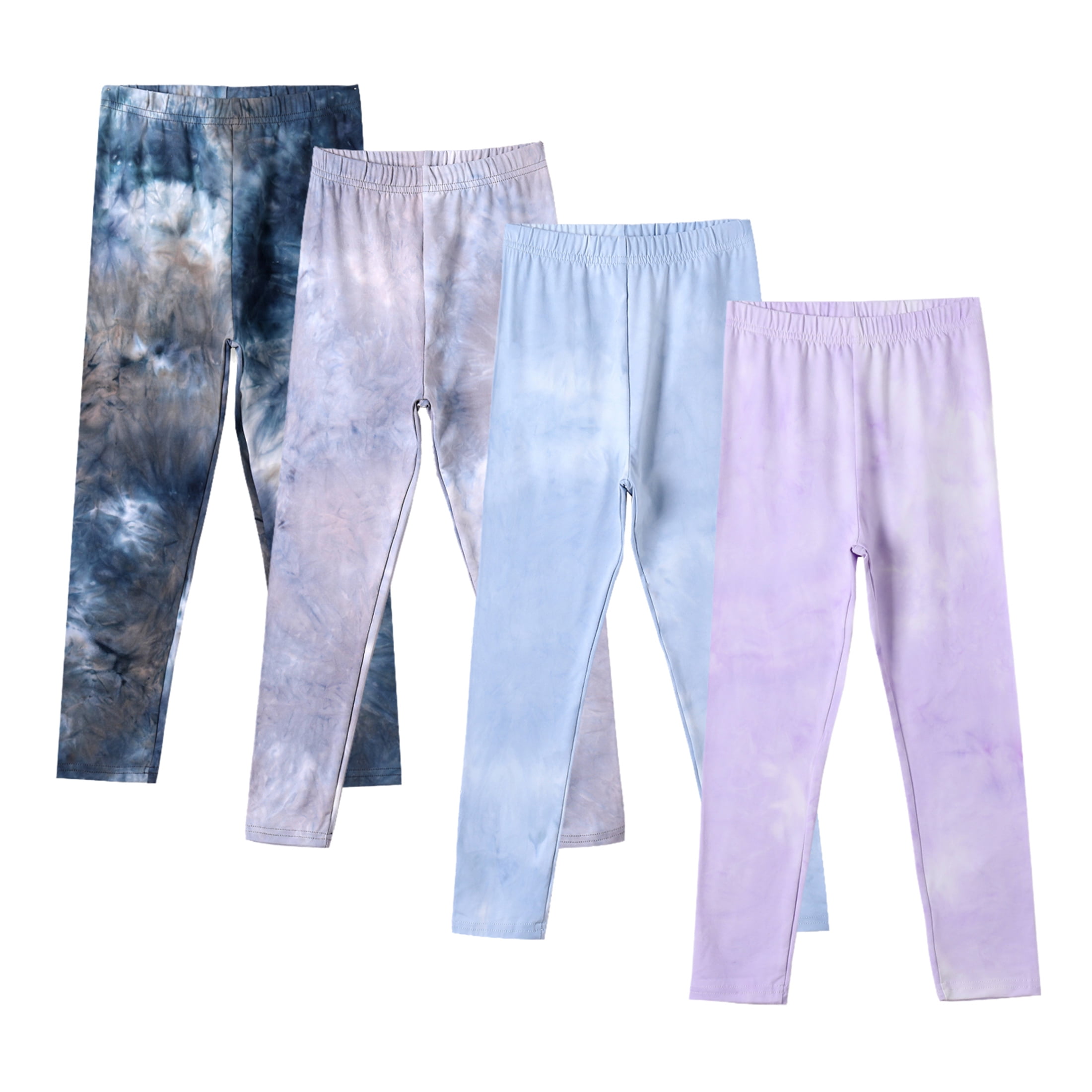 Chicduo Girls Summer Leggings Children's Colored Dance Pants 4-Piece ...