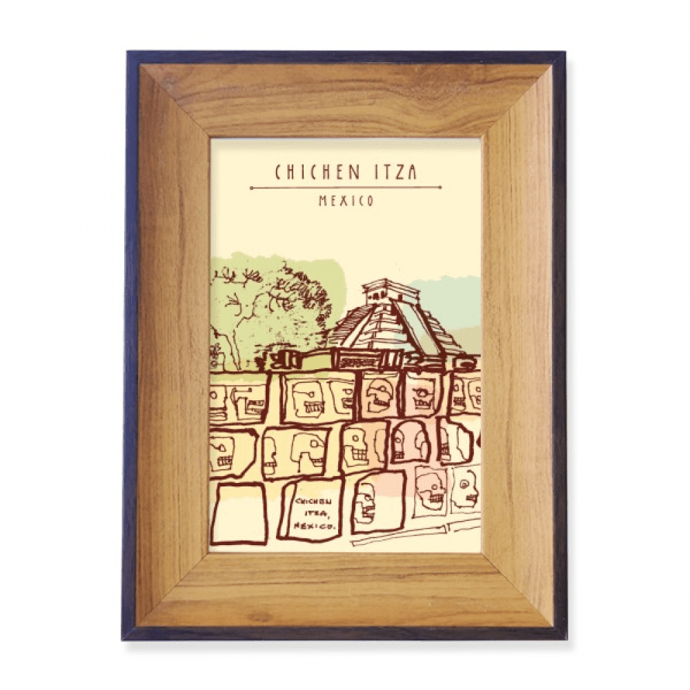 Chichen Itza Mexico Ancient Civilization Drawing Photo Frame Exhibition ...