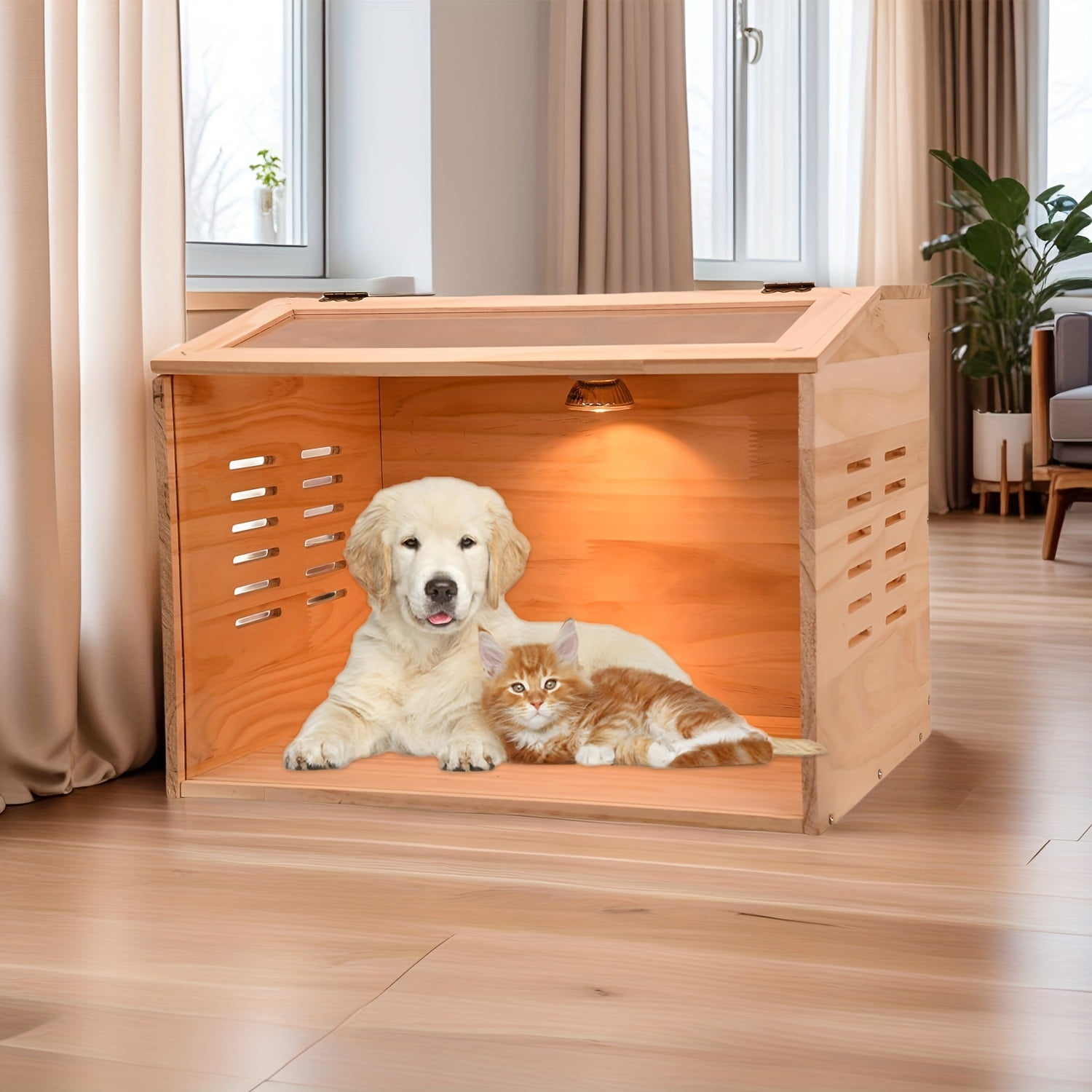 Chick Brood Box, Chick Brooder With Heater, Brood Heater For 3-10 ...