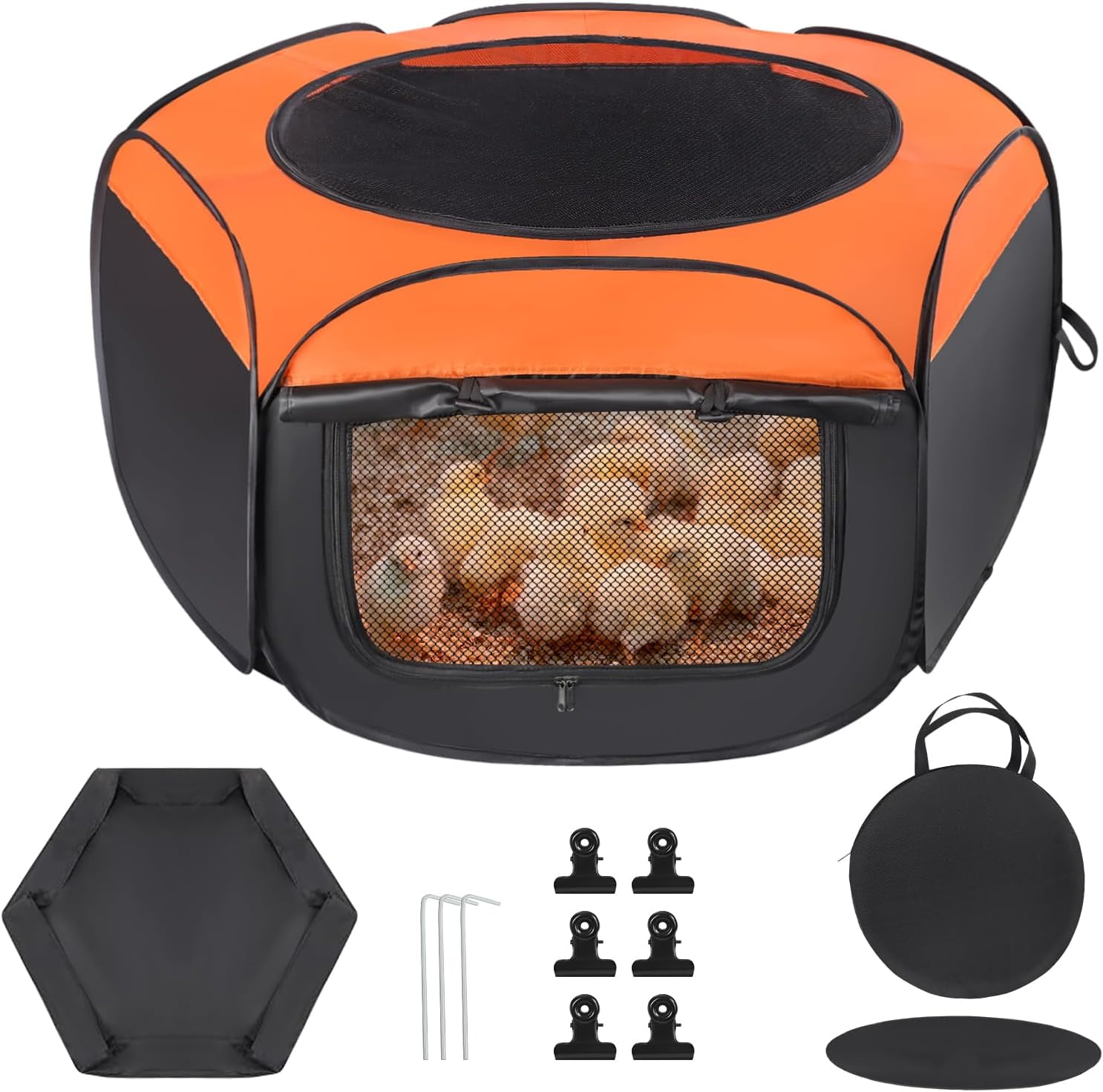 Chick Brooder Box, Upgrade Double Door Brooder Box for Chick Starter ...