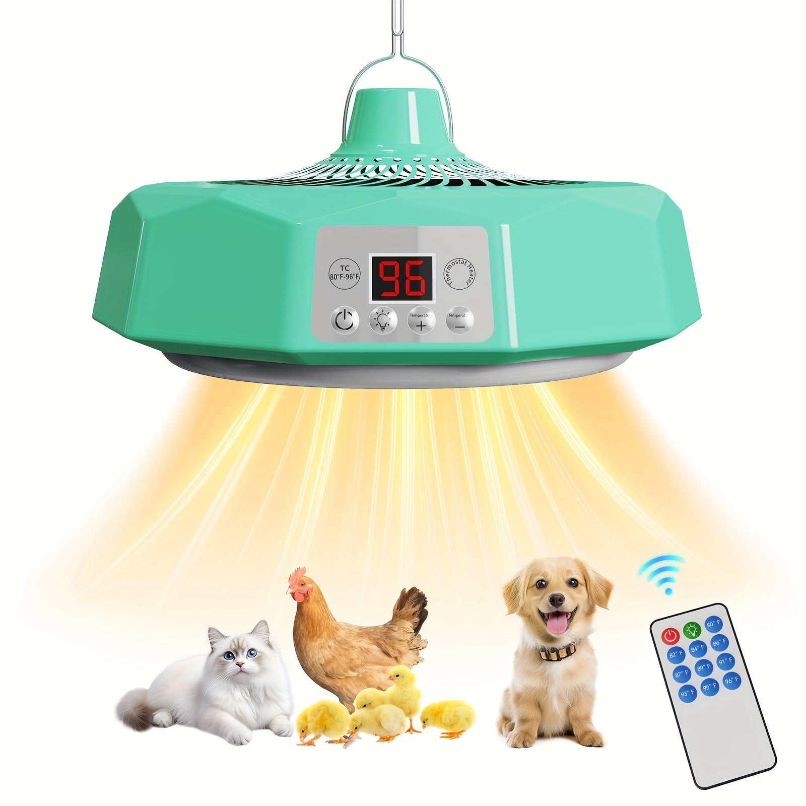 Chick Brooder Heater with Digital Display And Remote Control Chicken ...