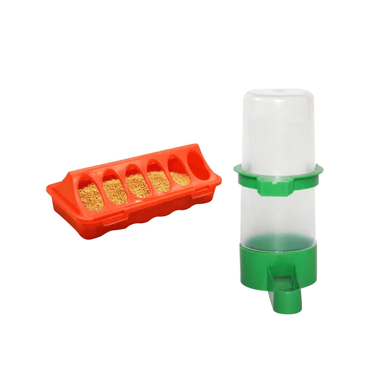 Chick Feeder and Bird Wering Bottle Wer Feeder Cage Hanging Poultry ...