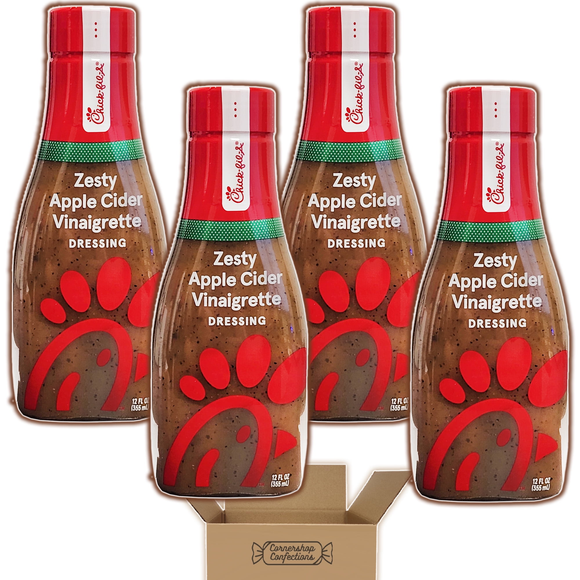 Chick-fil-A Zesty Apple Cider Vinaigrette Dressing, 48oz Bundle, 4 ...