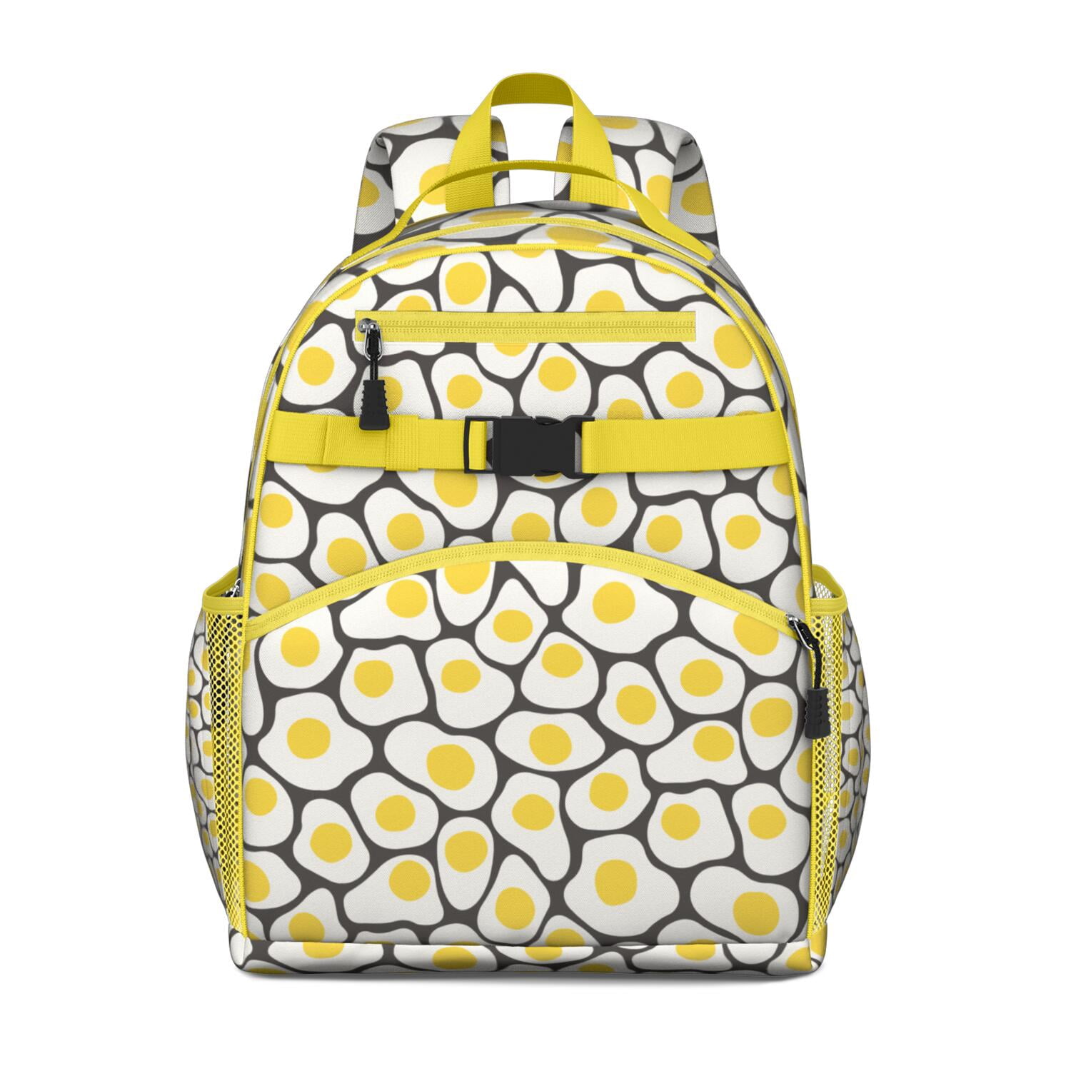 Chick and Fried Egg Pattern Student Backpack for Toddlers and ...