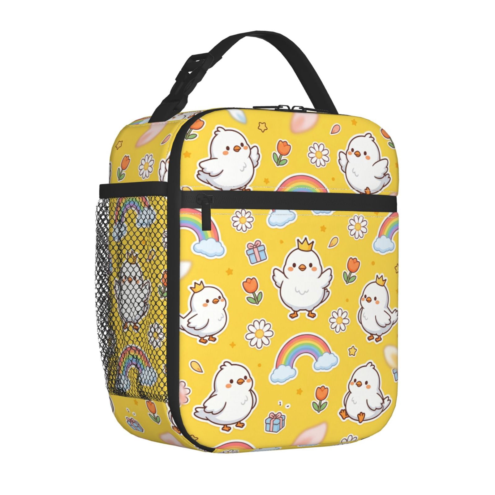 Chick Lunch Box, High-Density Insulation Square Tote, Reusable Vertical ...