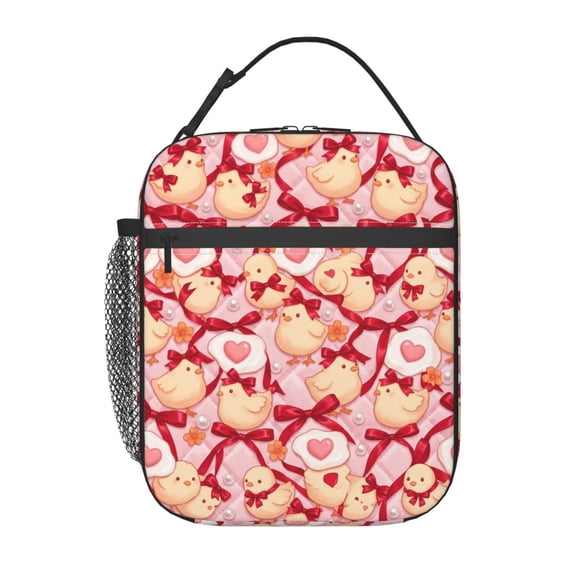 Chick Lunch Box Insulated Thermal Leakproof Cute Chick Reusable Meal ...