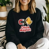 Chick Magnet Funny Chicken Bird Meme Humor Graphic Sweatshirt, for men ...