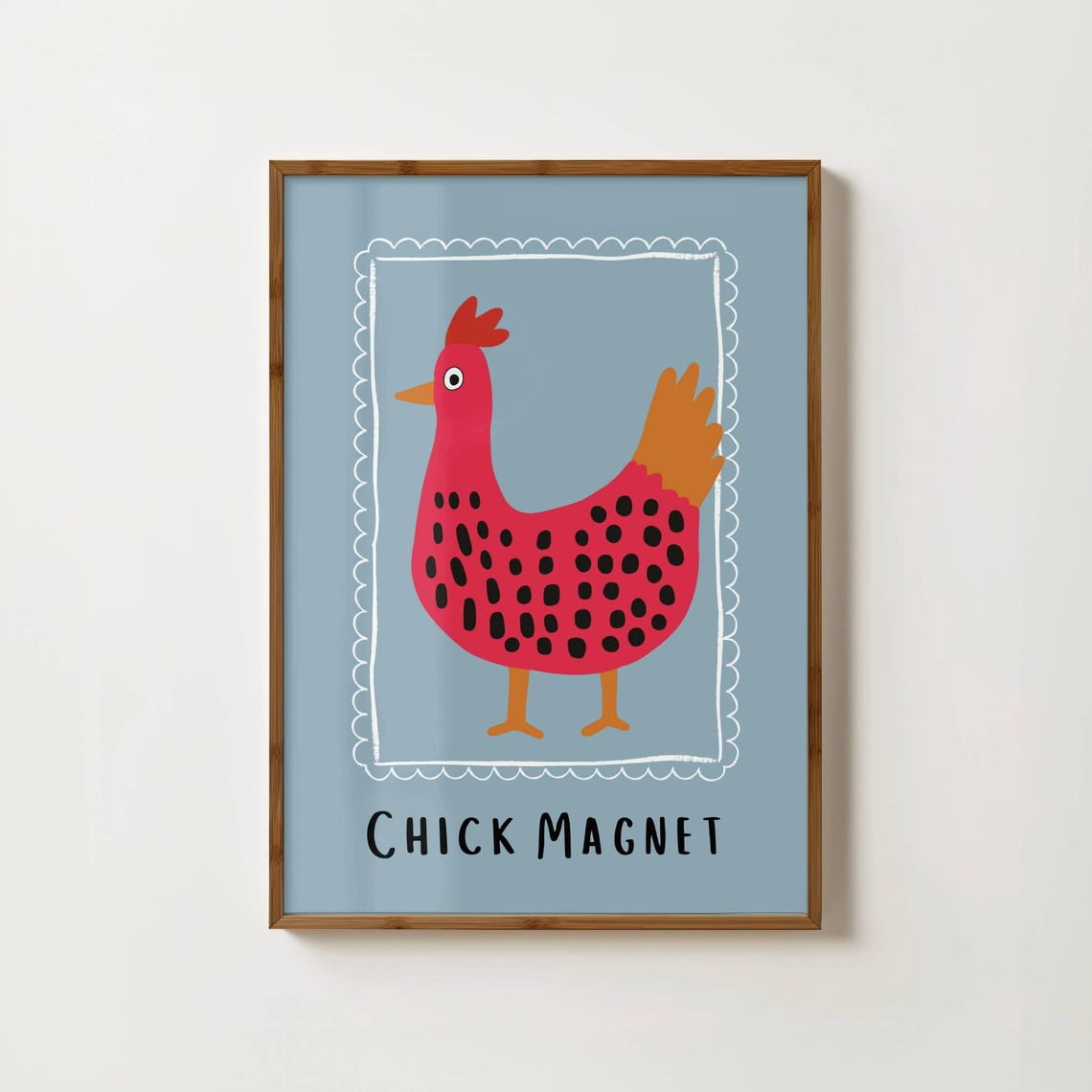 Chick Magnet Nursery Print Chicken Print Farm Nursery Art Boys Nursery ...