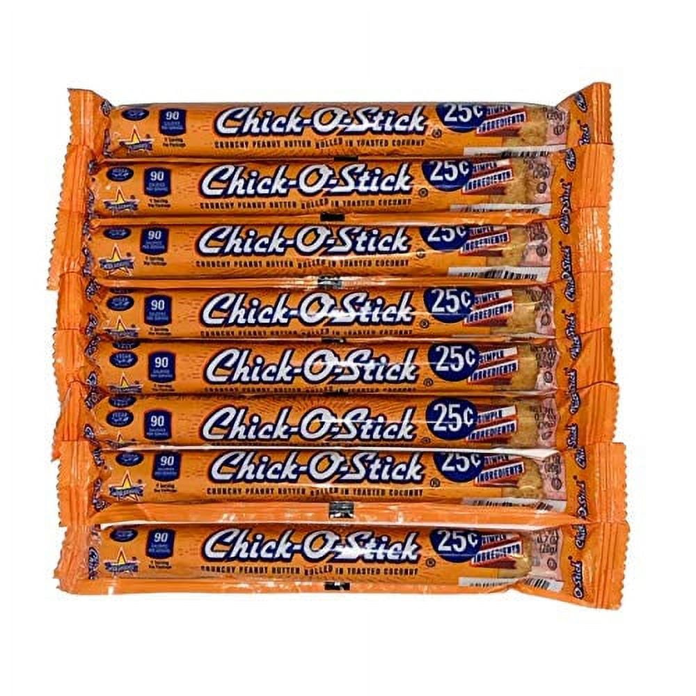 Chick-O-Stick Candy Bars, Peanut Butter Rolled in Toasted Coconut, 0.7 ...