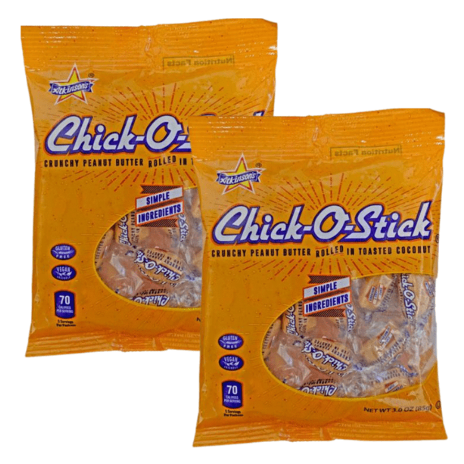 Chick-O-Stick Crunchy Peanut Butter and Toasted Coconut Candy Made with ...