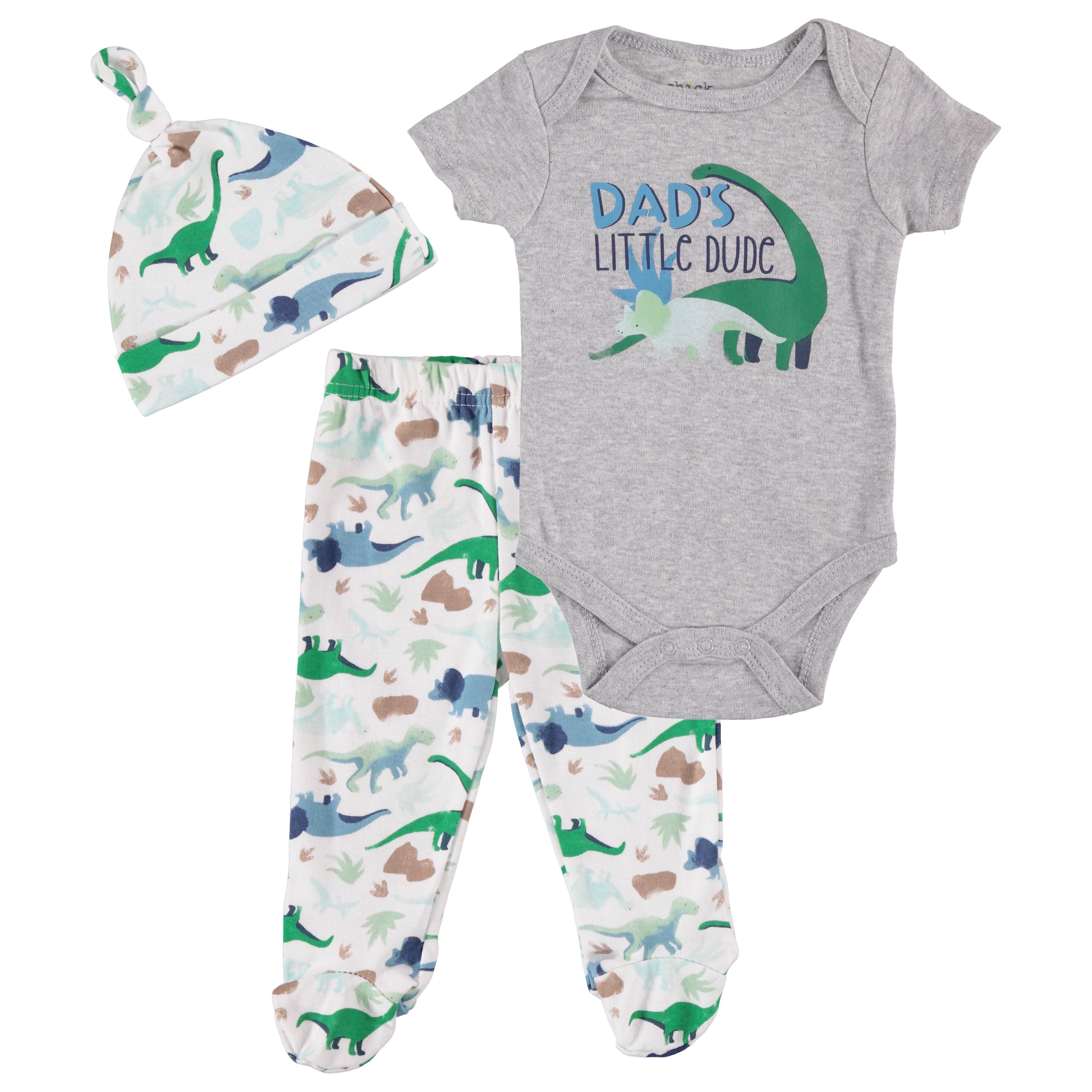 Chick Pea Baby Boy 3 PC Footed Pant Set, Sizes Newborn-9 Months ...