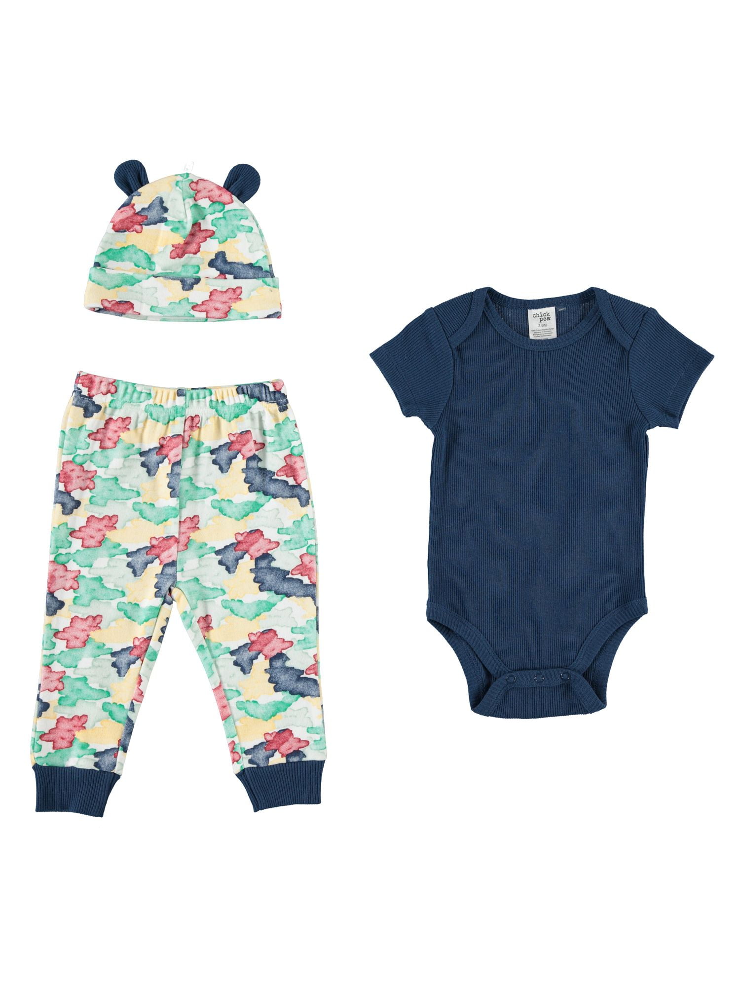 Chick Pea Baby Boy 3 PC Jogger Set, Sizes Newborn-9 Months - Walmart.com