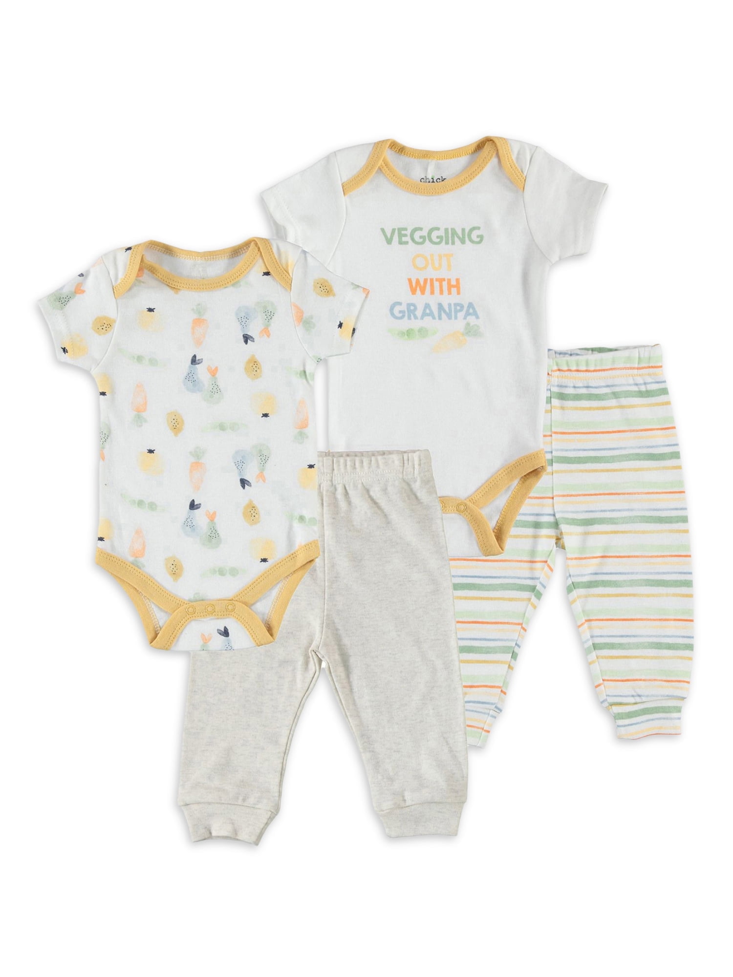 Chick Pea Baby Boy 4 PC Jogger Set, Sizes Newborn-9 Months - Walmart.com