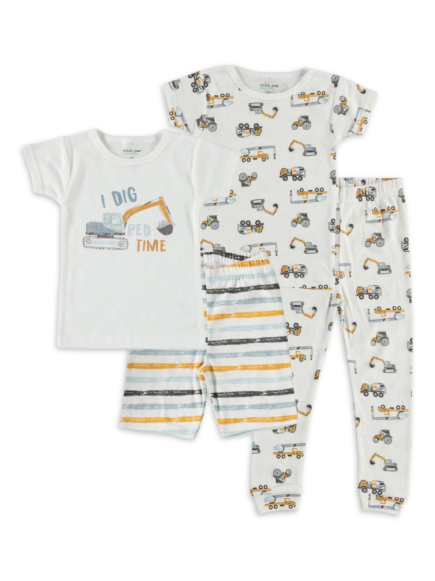 Chick Pea Baby Boy & Toddler Boy 4 PC Tight Fit Cotton Sleepwear ...