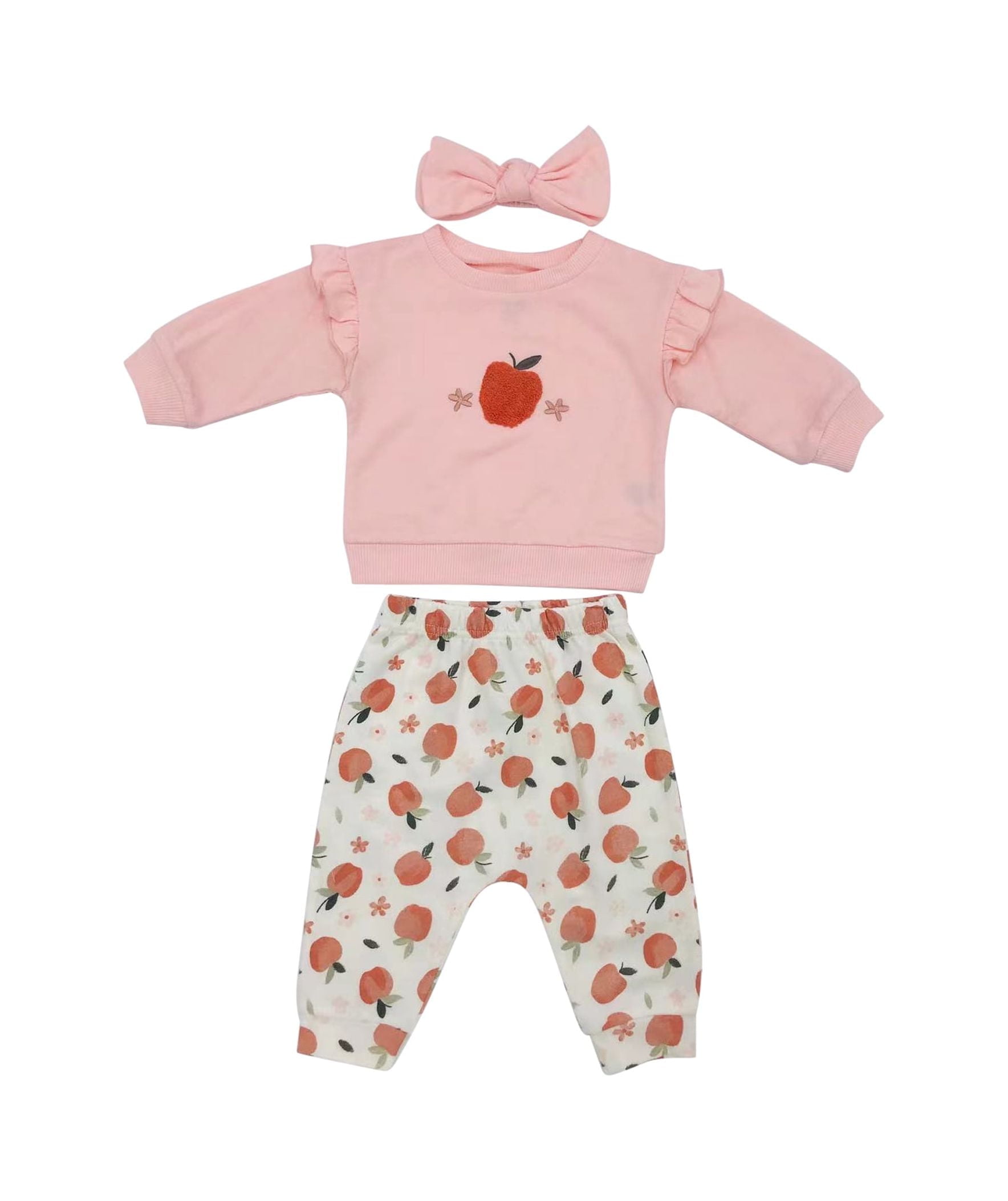 Chick Pea Baby Girl 3 Pc Fall Harvest Pant Set w Headband, Sizes ...