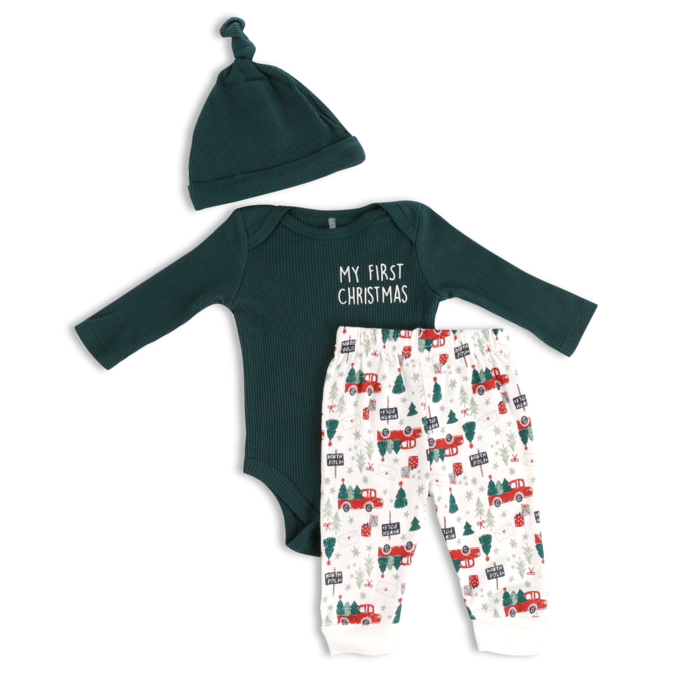 Chick Pea My 1st Christmas Thermal Set (Baby Boy), 3-Piece Set, Sizes ...