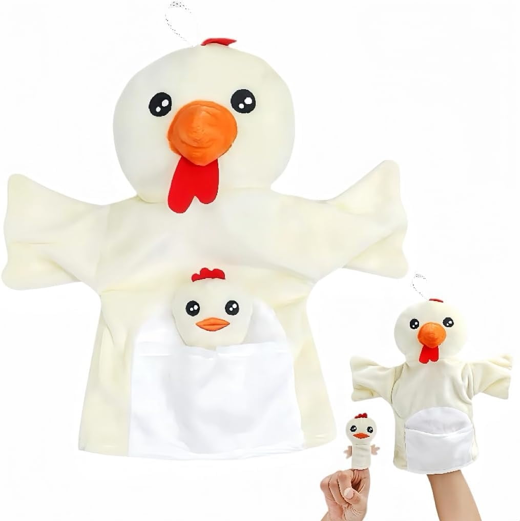 Chick Plush Hand Puppet for Toddlers and Kids Age 3-5 4-8, Farm Friend ...