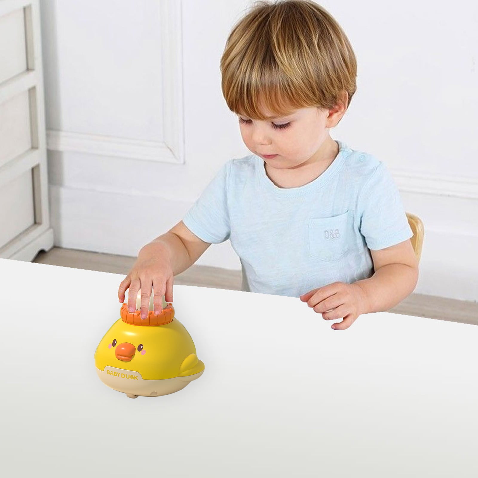 Chick Push Toy for Babies & Toddlers - No Battery Crawling Toy, Motor ...
