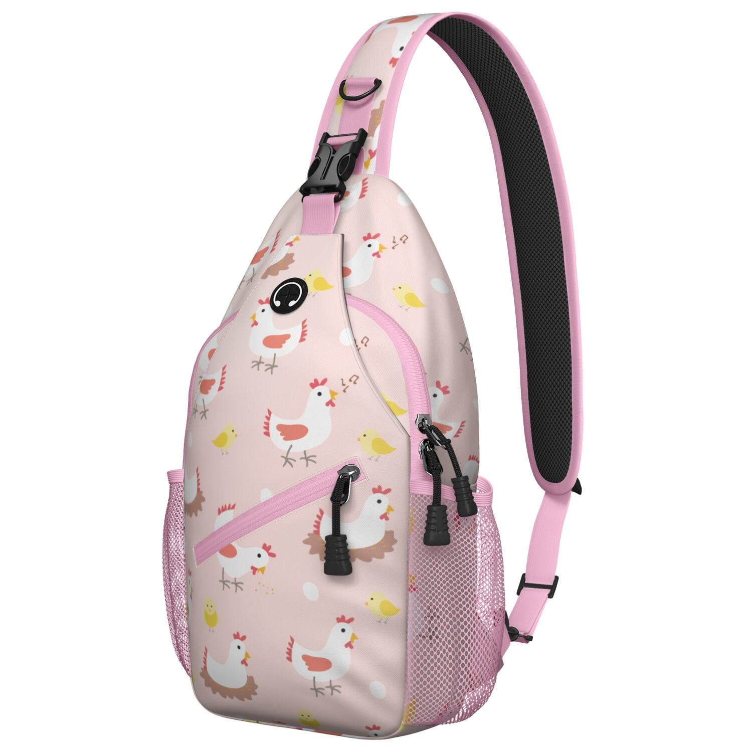 Chick Style Crossbody Bag - Farm Animal Sling Backpack with Expandable ...