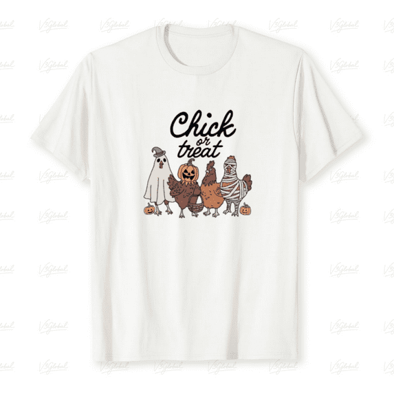 Chick or Treat Funny Halloween Chicken Costume Gift Black Text Version ...