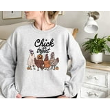 Chick or Treat Halloween Sweat Sweatshirt– Funny Ghost Chicken Fall ...