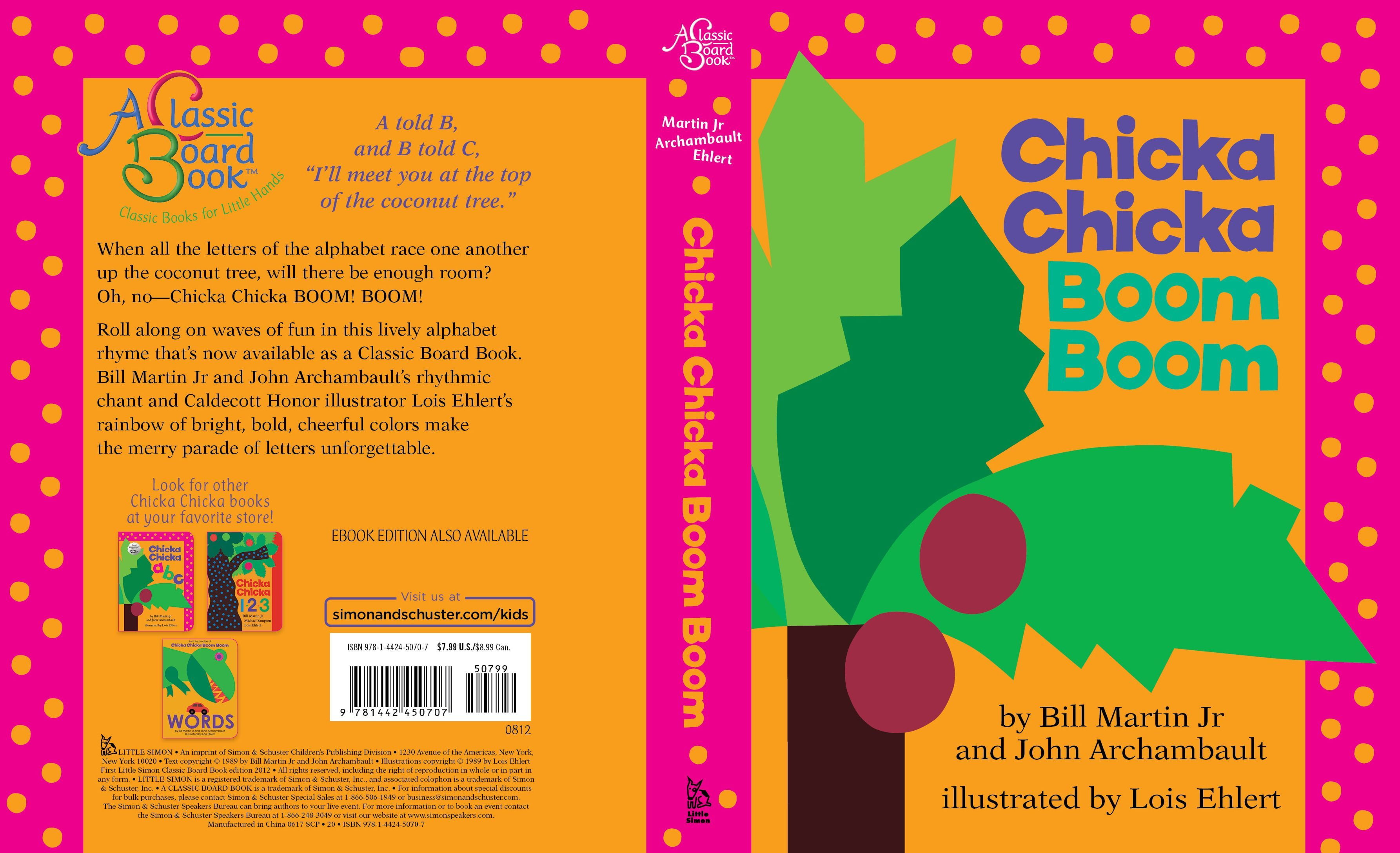 Chicka Chicka Boom Boom Classic Board Book - Alphabet Chant, Children's ...
