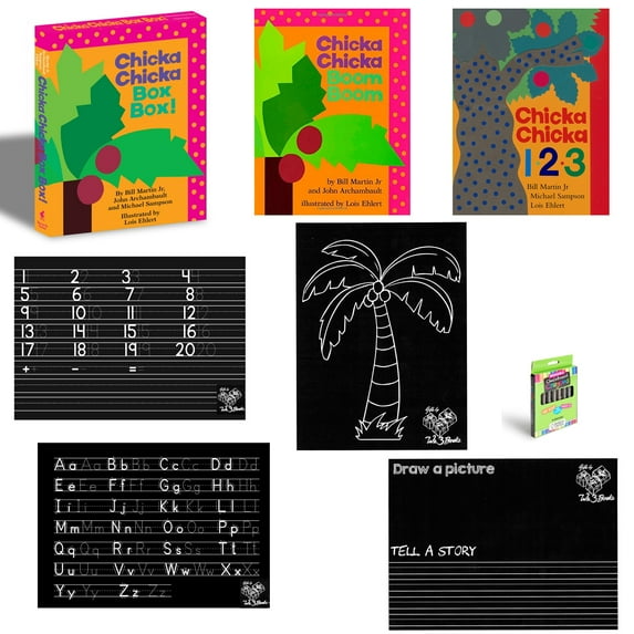 Chicka Chicka Boom Boom and Chicka Chicka 1 2 3 by Bill Martin Jr, No ...