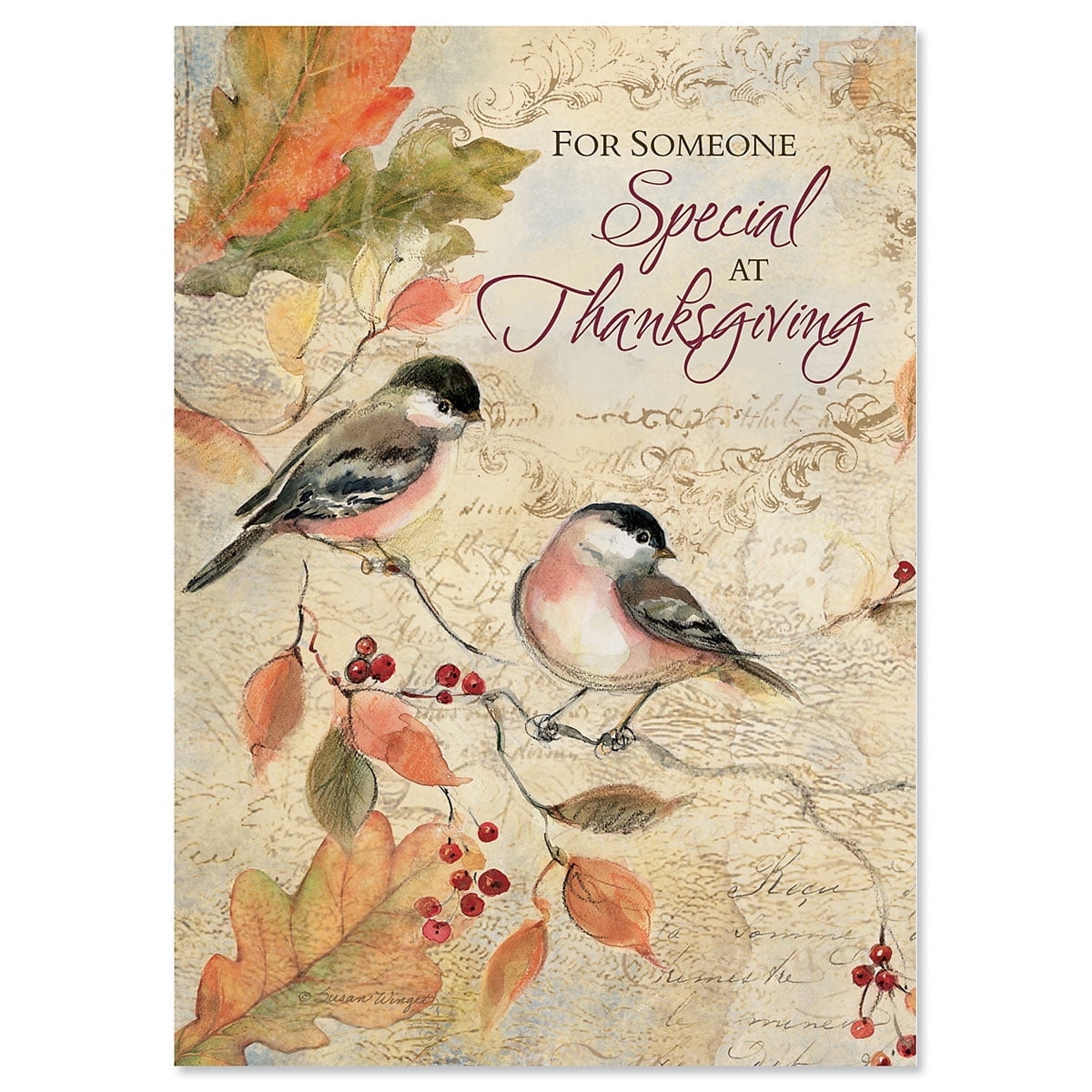 Chickadee Thanksgiving Cards by Susan Winget® - Set of 8 Greeting Cards ...
