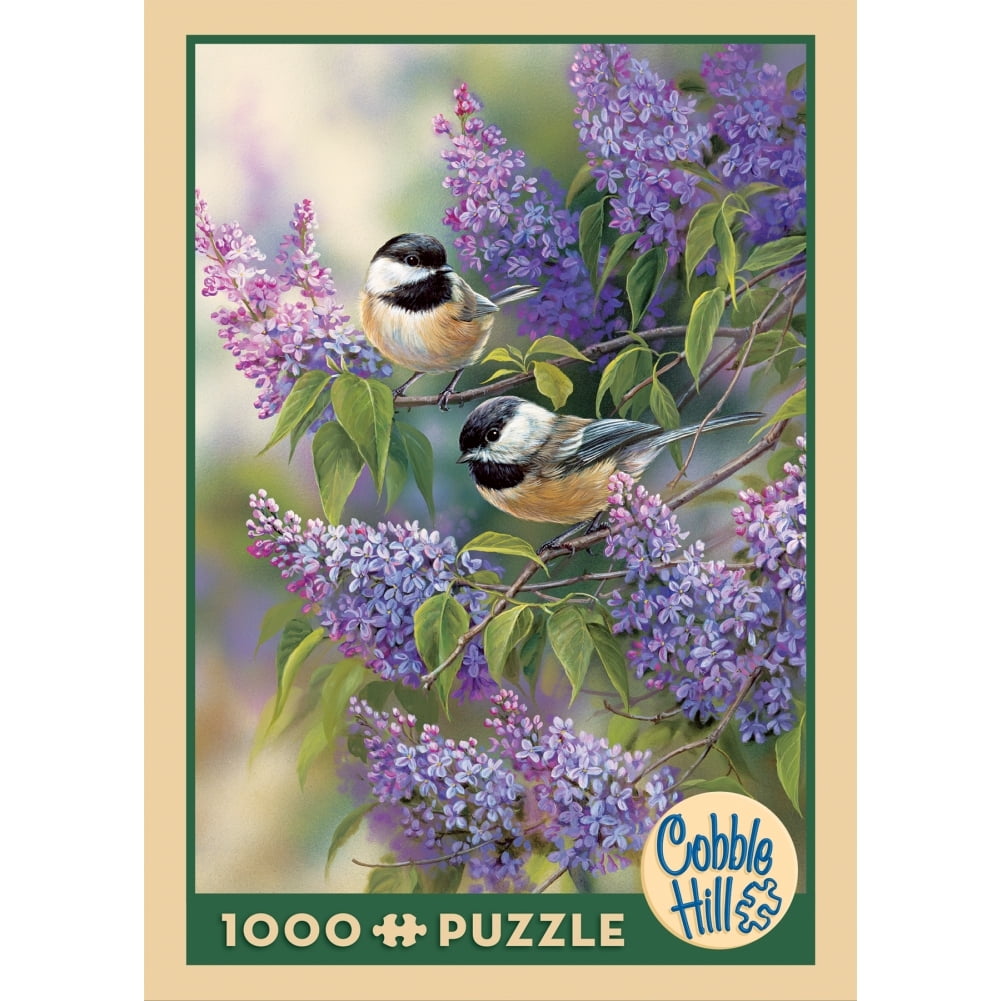 Chickadees & Lilacs 1000 Piece Adult Puzzle - Walmart.com