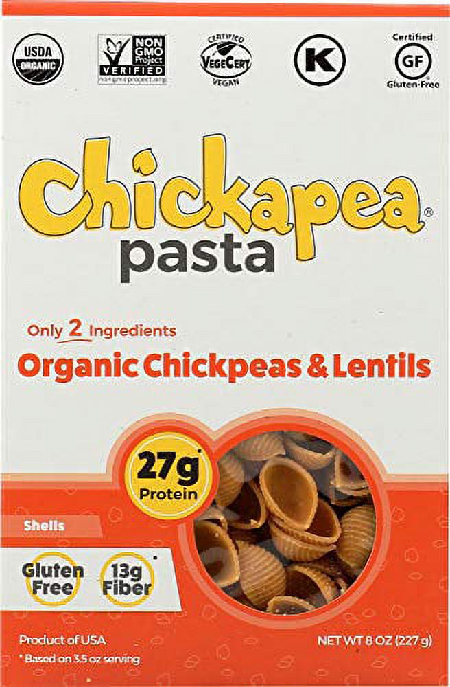 Chickapea Organic Chickpea And .. Lentils Shells - Vegan .. Pasta With ...