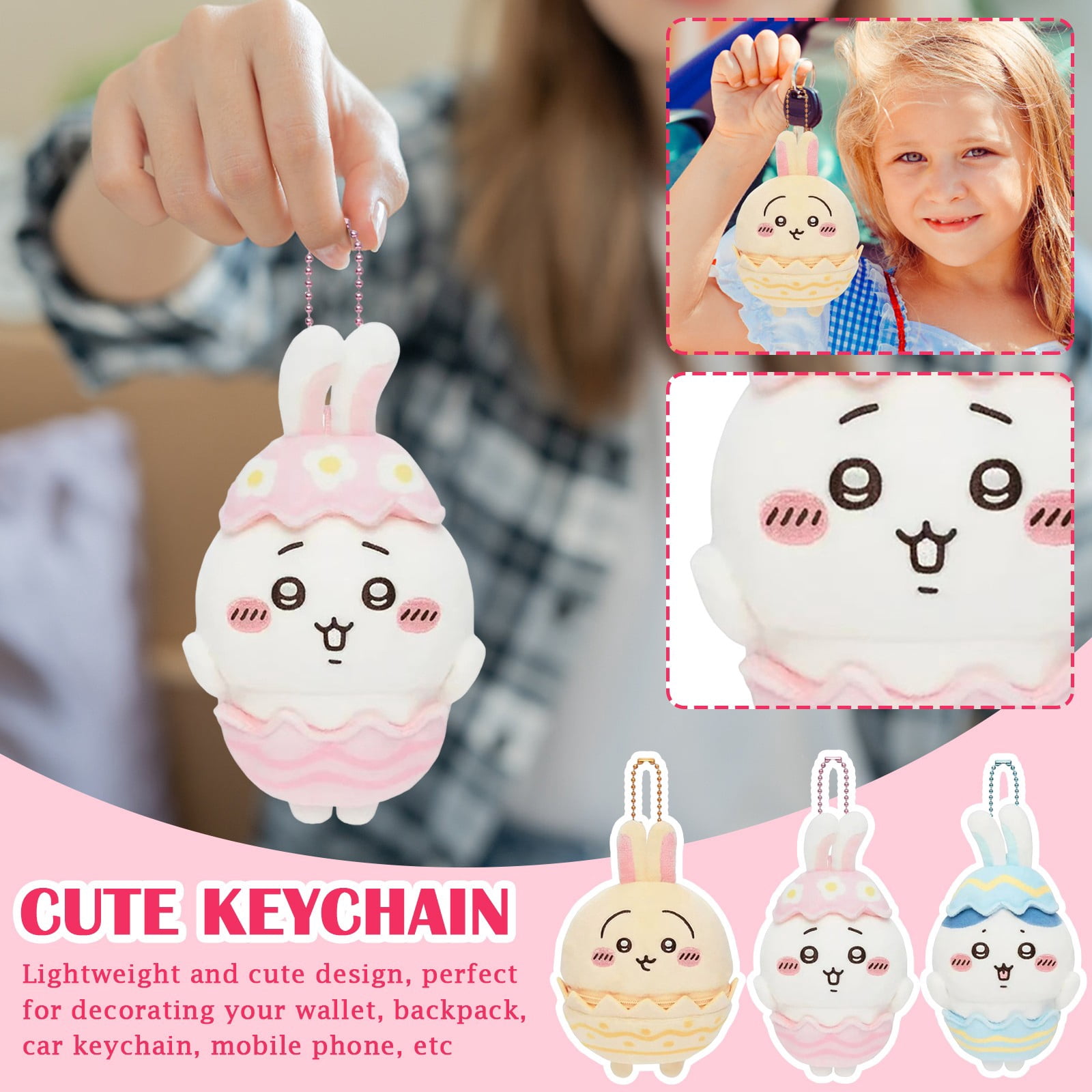 Chickawa Plush Keychain Toys, Chiikawa Stuffed Animals, 3.94 Inch ...