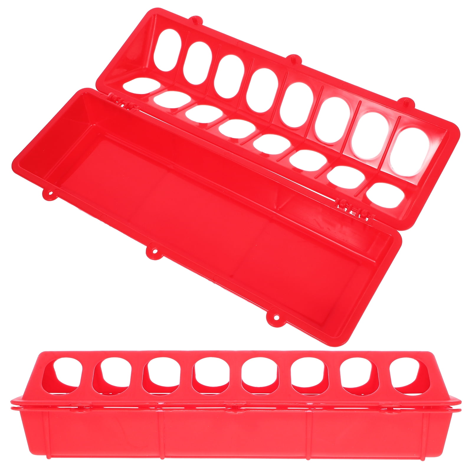 Chicken Automatic Feeder 2 Pcs Bird Cage Food Trough Water Bowl Hanging ...