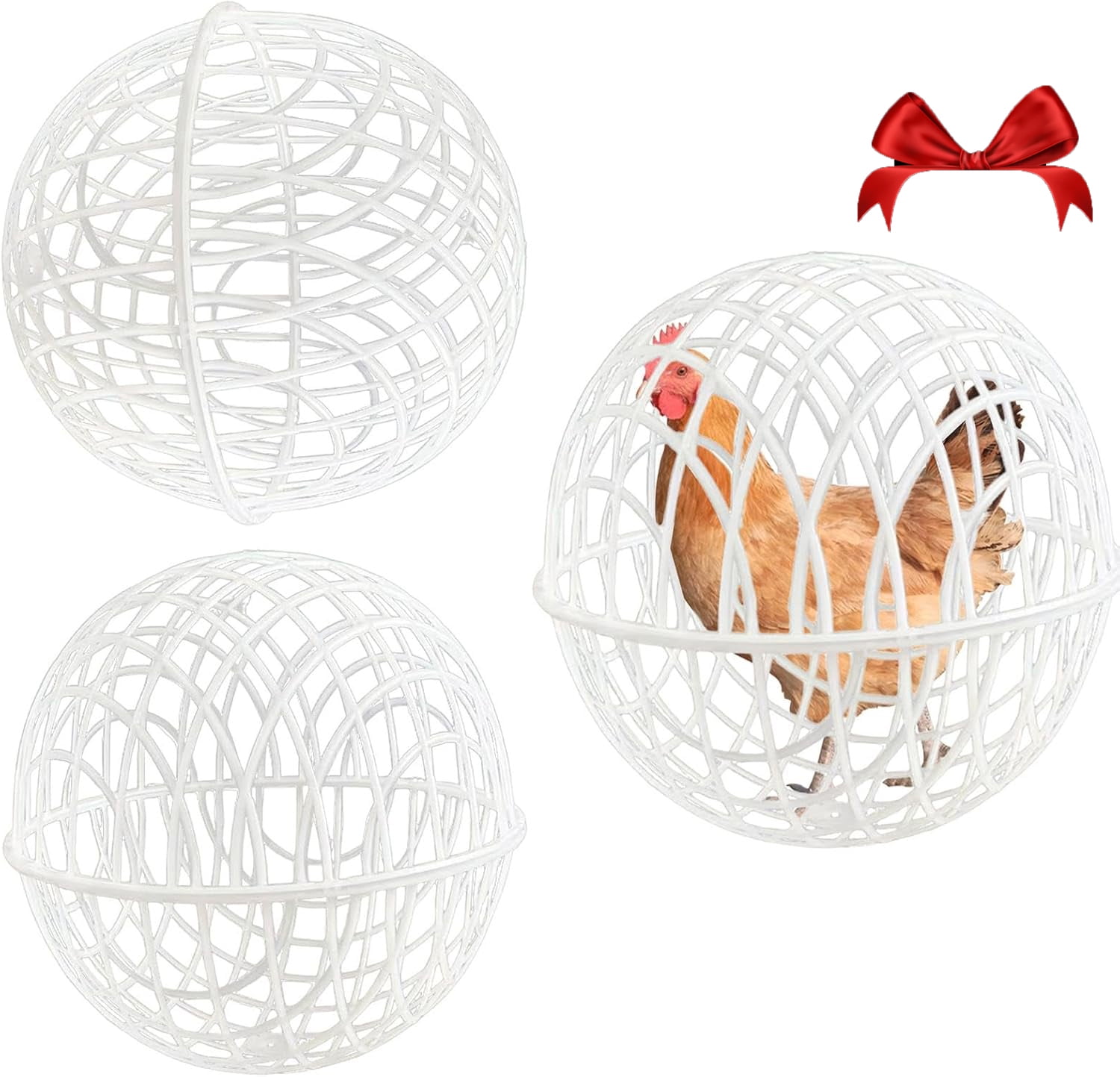 Chicken Ball Cage Rolling, Chicken Balls Cage for Outside,Chicken Coop ...