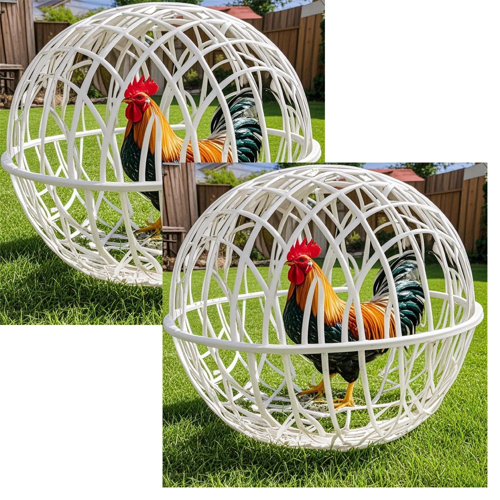 Chicken Cage Rolling, Chicken Orb,-Shaped Mobile Poultry Enclosure ...